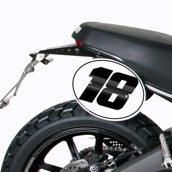 Ducati Scrambler Barracuda Motorcycle Number Plate Kit